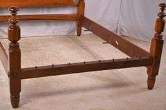 Early 4 poster queen size rope bed with rails; 68-6818 - R.H. Lee & Co ...