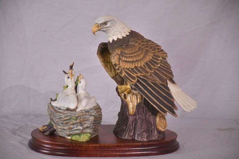 Andrea by Sadek limited edition bald eagle ceramic sculpture with ...