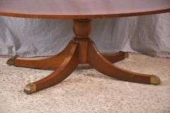 Oval inlaid cherry coffee table with banded top; 1088-098 - R.H. Lee ...