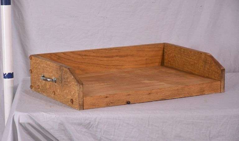 Oak tray size butcher block with gallery; 1037-1219 - R.H. Lee & Co ...