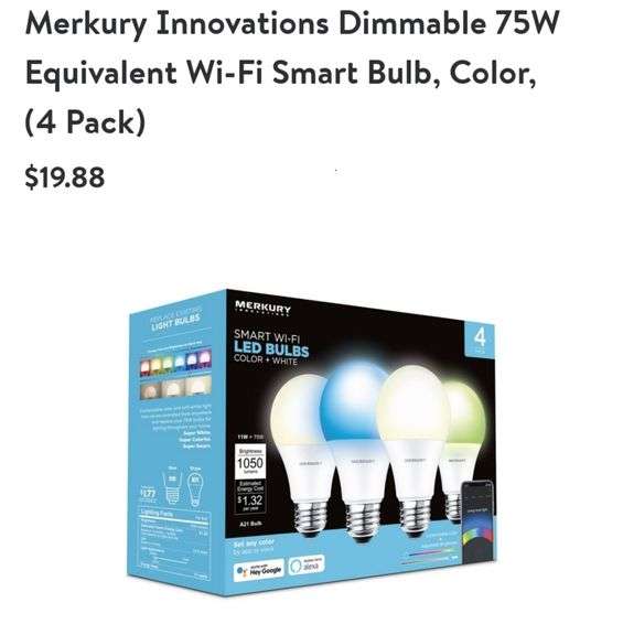Merkury Smart Wifi LED Bulbs - Lexington Online Auction
