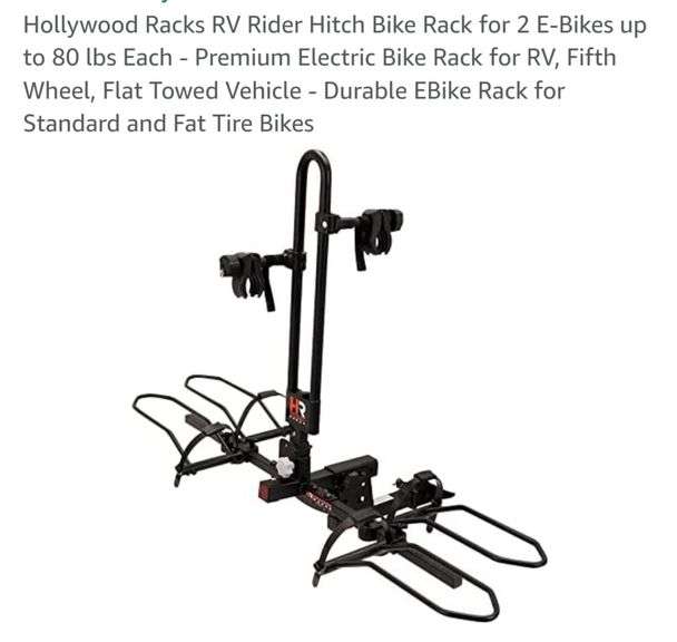 Hollywood Racks RV Rider Hitch Bike Rack for 2 E-Bikes up to 80 lbs ...