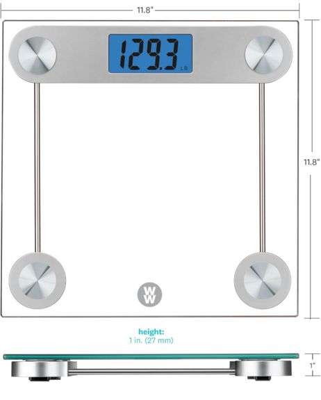 Weight Watchers Scales by Conair Bathroom Scale for Body Weight ...