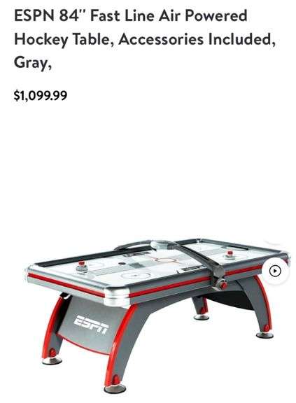 ESPN Air Powered Hockey Table 84” - Lexington Online Auction