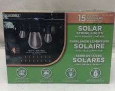 Sunforce 35' Solar LED String Lights with Remote Control - Lexington ...