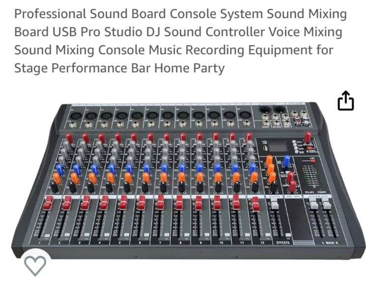Professional Sound Board Console System Sound Mixing Board USB Pro ...
