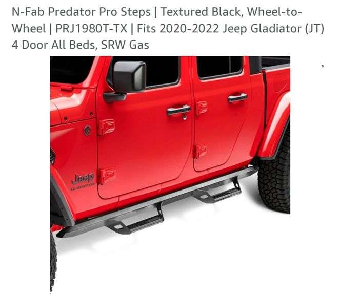 N-Fab Predator Pro Steps | Textured Black, Wheel-to-Wheel | PRJ1980T-TX ...