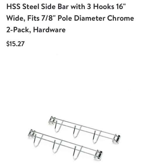 Steel Side Bar With 3 Hooks 16” Wide, Energizer Head Lamp & Verticial ...