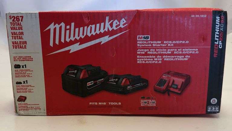 Milwaukee Red Lithium System Starter Kit - Lexington Online Auction