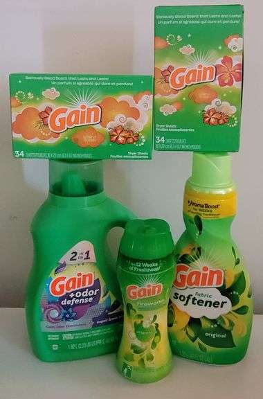 Gain Aroma Boost Original Scent 45 Loads, Gain Liquid Fabric Softner 48 ...