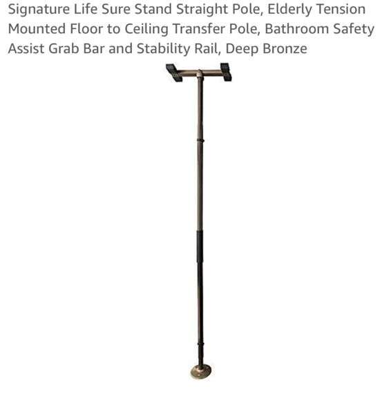 Signature Life Sure Stand Straight Pole, Elderly Tension Mounted Floor ...
