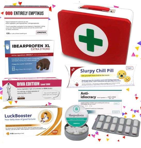 (4) The Ultimate Birthday Present Surprise, humorous medicine inspired ...