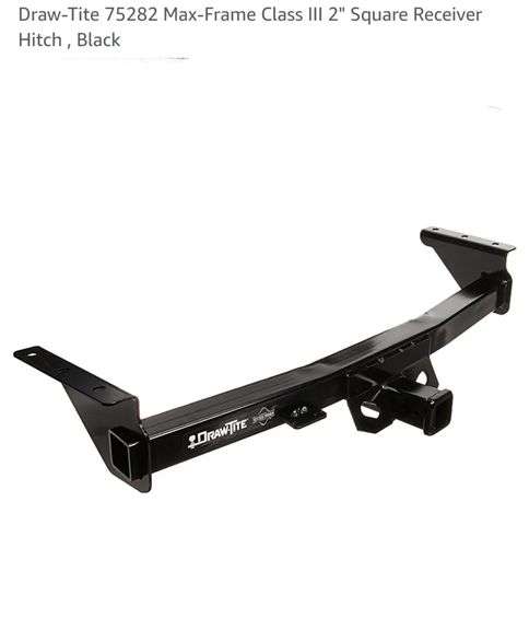 Draw-Tite 75282 Max-Frame Class III 2" Square Receiver Hitch , Black ...