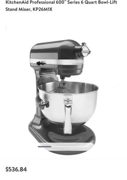 Store Return, WORKS PERFECTLY Out Of Box- KitchenAid Professional 600 ...