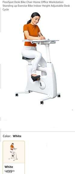 FlexiSpot Desk Bike Chair Home Office Workstation Standing up Exercise ...