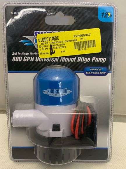 800 GPH Universal Mount Bilge Pump - Lexington Online Auction