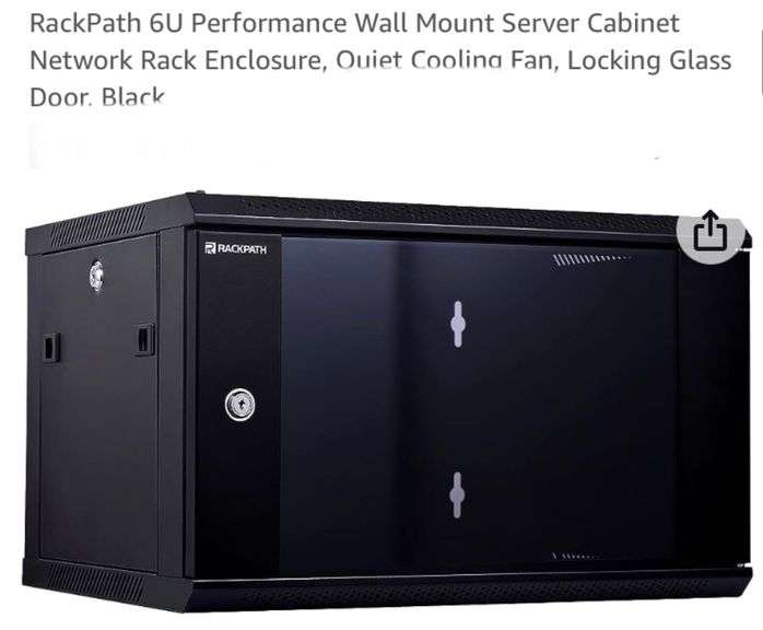 RackPath 6U Performance Wall Mount Server Cabinet Network Rack ...
