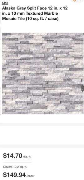 Pallet Of MSI Alaska Gray Split Face 12 in. x 12 in. x 10 mm Textured ...
