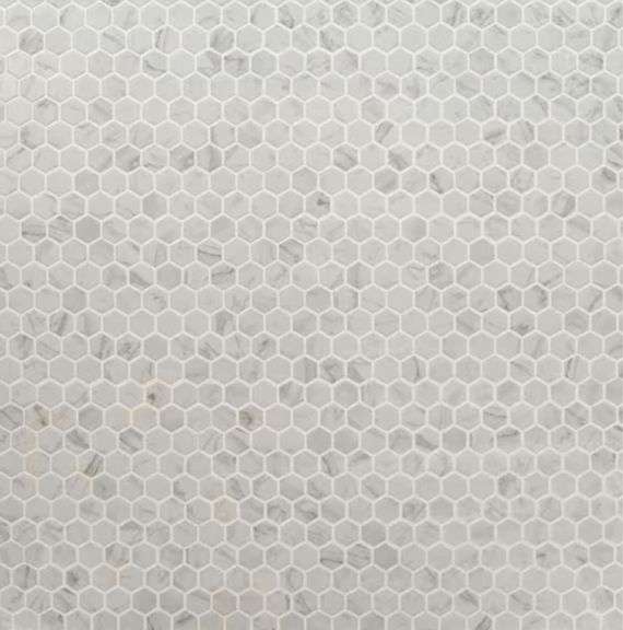 2 Boxes of Lifeproof Carrara 10 in. x 12 in. x 6.35 mm Ceramic Hexagon ...