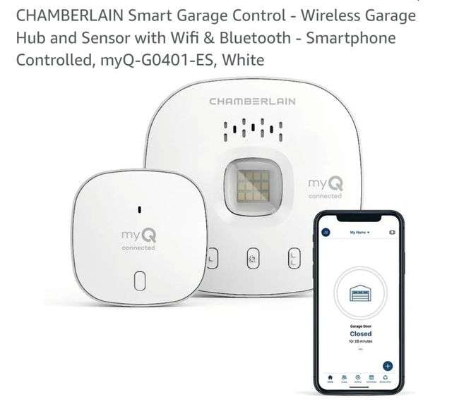 CHAMBERLAIN Smart Garage Control - Wireless Garage Hub and Sensor with ...