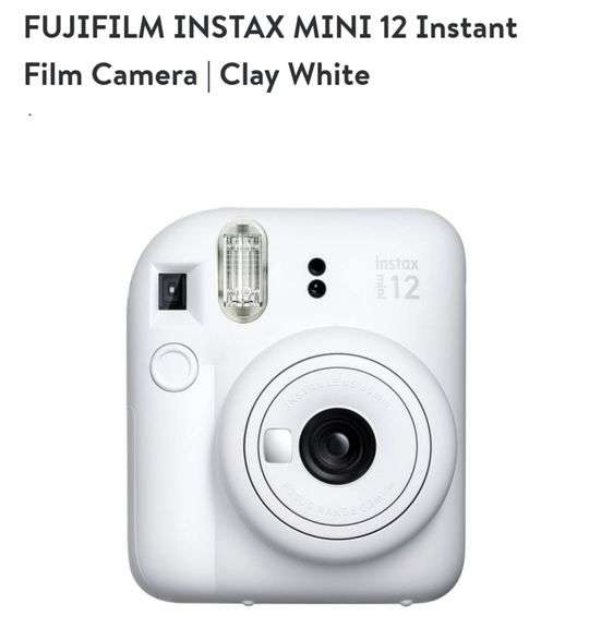 Fuji Film Instax Mini 12 White Instant Camera Bundle - Lexington Online ...