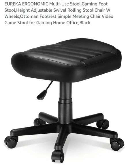 EUREKA ERGONOMIC Multi-Use Stool,Gaming Foot Stool,Height Adjustable ...