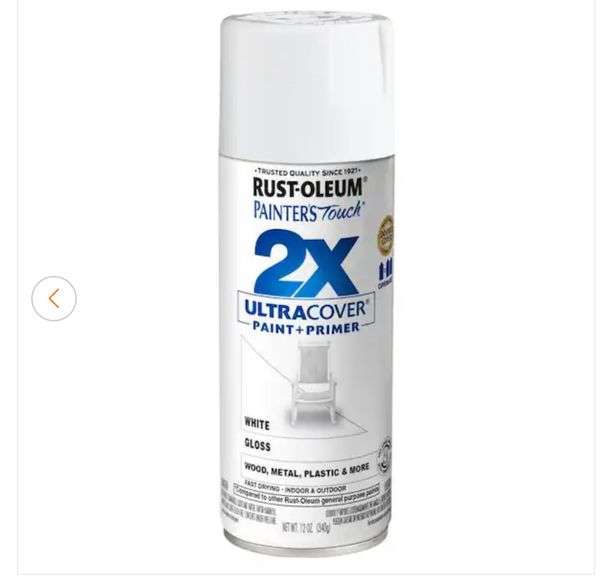 (3) Rust-Oleum 12 oz. Gloss White General Purpose Spray Paint ...