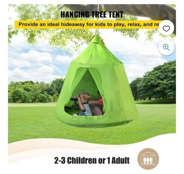 Hanging Tree Tent Max. 440 lb. Capacity Tree Tent Swing Ceiling Hammock ...