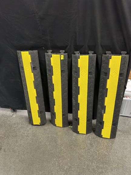(4) CXRCY channel floor cable ramps - Lexington Online Auction