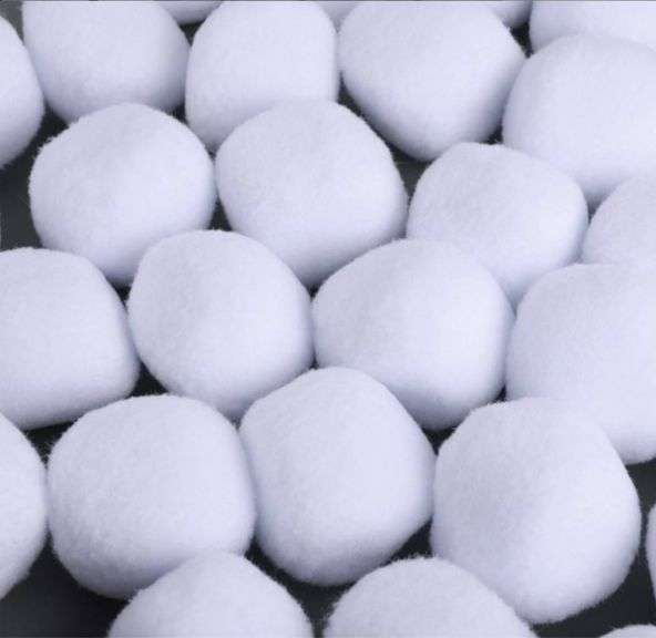 URATOT 200 Pack Snow Toy Balls for Kids Indoor, Plush Snow Fake Balls ...