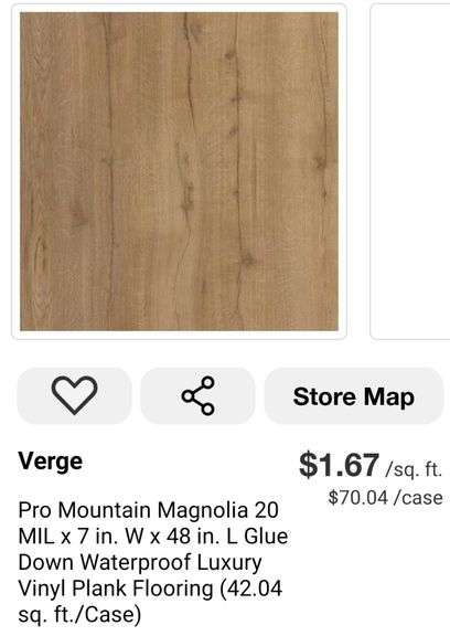 50 Boxes of Verge Pro Mountain Magnolia 20 MIL x 7 in. W x 48 in. L ...