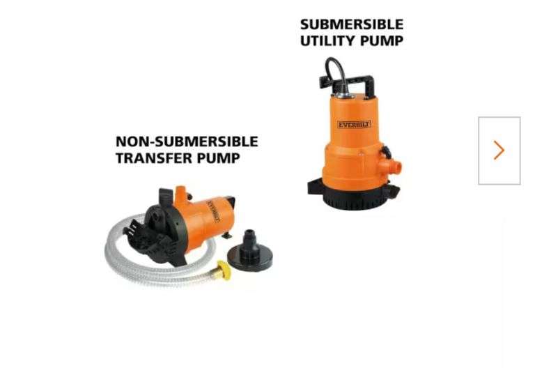 Everbilt - 1/4 HP 2-in-1 Submersible Utility and Transfer Pump - Lexington Online Auction