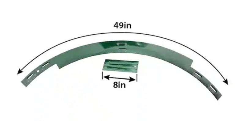 Vigoro 3-3/4 ft. Green Steel Tree Ring Edging Section - Lexington ...