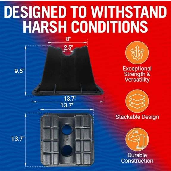 Pontoon Boat Stands Pontoon Blocks Pontoon Boat Storage Blocks Set of 3 ...