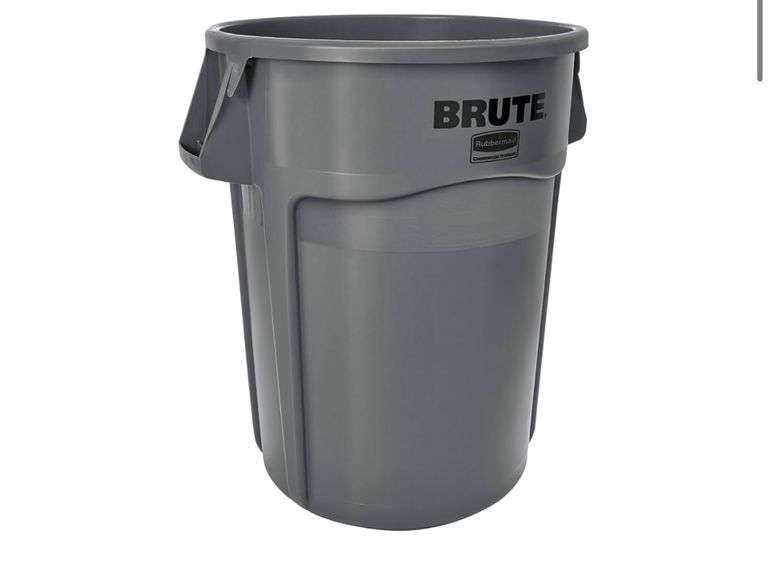 Rubbermaid Commercial Products BRUTE Heavy-Duty Round Trash/Garbage ...