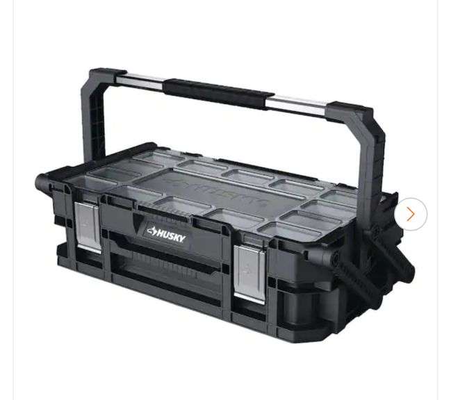 Husky Connect Stackable Portable Cantilever 22 Removable Compartment ...