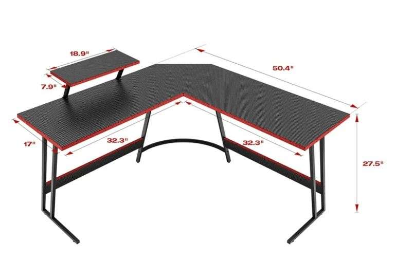 Homall L Shaped Gaming Desk Computer Corner Desk PC Gaming Desk Table ...