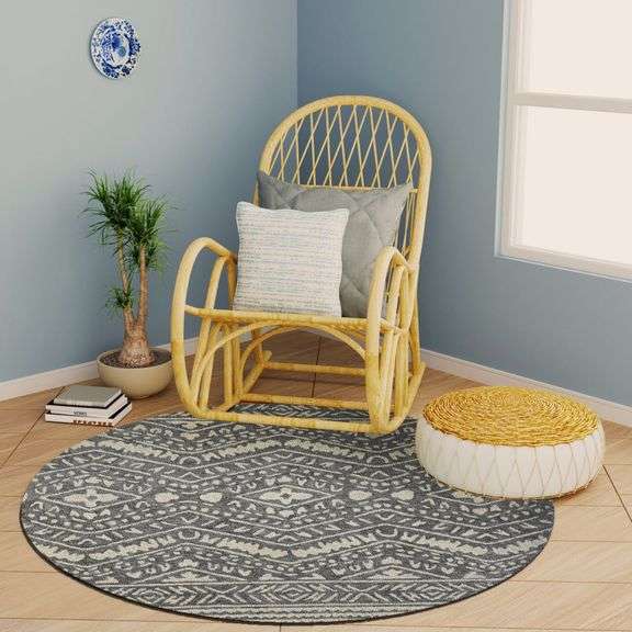 Handicrafts Home Premium Hand-Tufted Rug Made of 100% Wool - Midnight ...