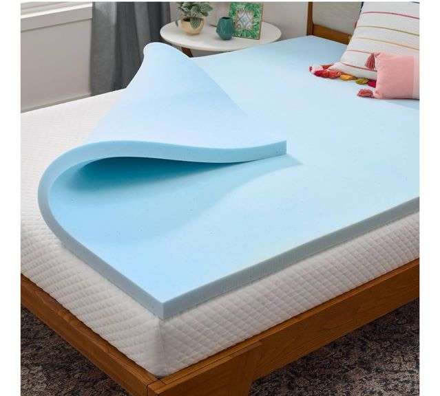 LINENSPA Memory Foam Mattress Topper - 2 Inch Gel Infused Memory Foam ...