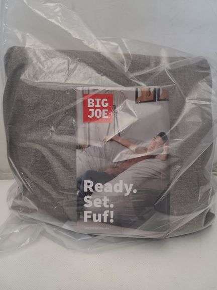 READ! Big Joe Cover Only XL Fuf w/ Long Zipper Lenox Denim Fog - Lexington Online Auction