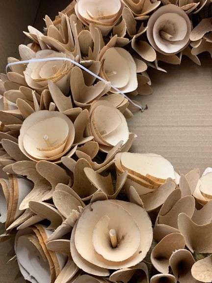 Galt International 18” Woodchip Wreath Intricate Christmas Wreath ...