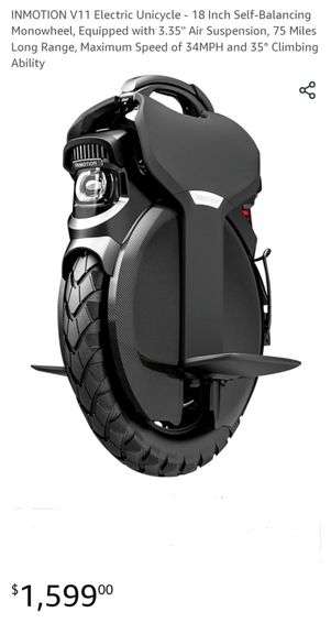 $1599 RETAIL INMOTION V11 Electric Unicycle - 18 Inch Self-Balancing ...