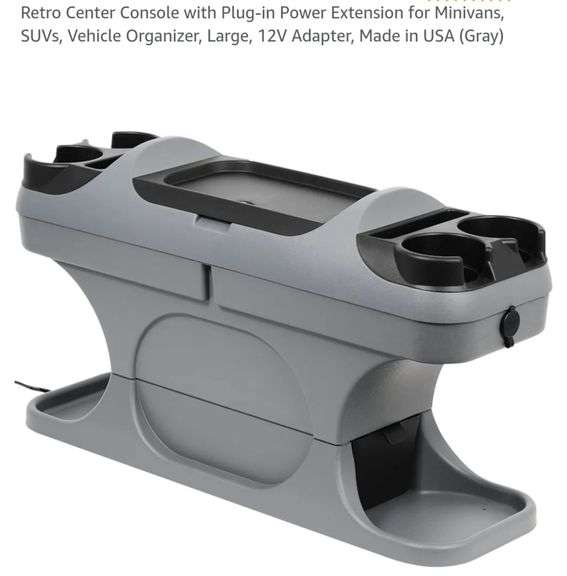 Retro Center Console with Plug-in Power Extension for Minivans, SUVs ...