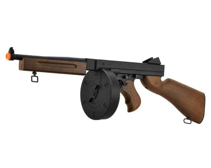 D98 M1A1 WW2 SMG AEG Airsoft Gun (Faux Wood) - Lexington Online Auction