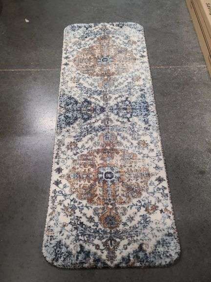 Boho Kitchen Rug 45"x16" & 4 Pillow Inserts 17" - Lexington Online Auction