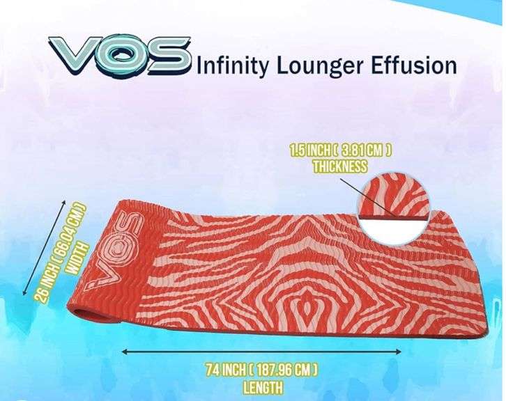 VOS Infinity Lounger Effusion Float for Adults and Kids, Ultra Buoyant ...
