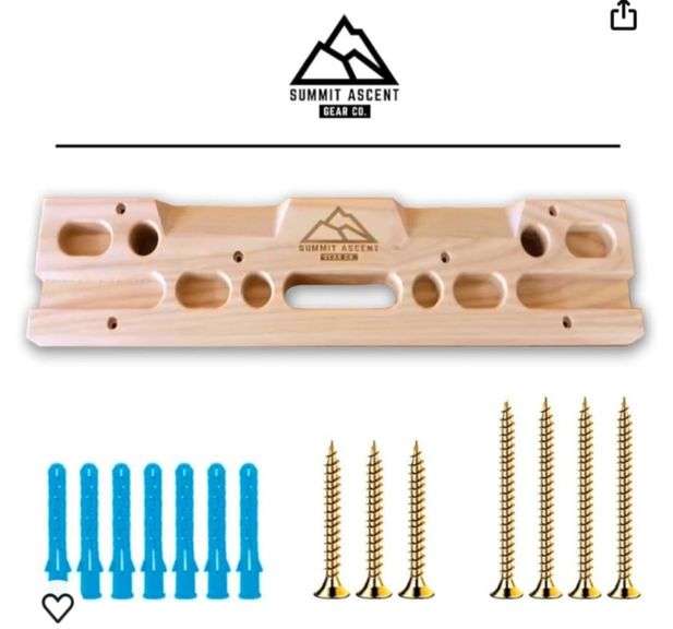 (2) Rock Climbing Vertical Training Hangboard - A Training Board Used ...