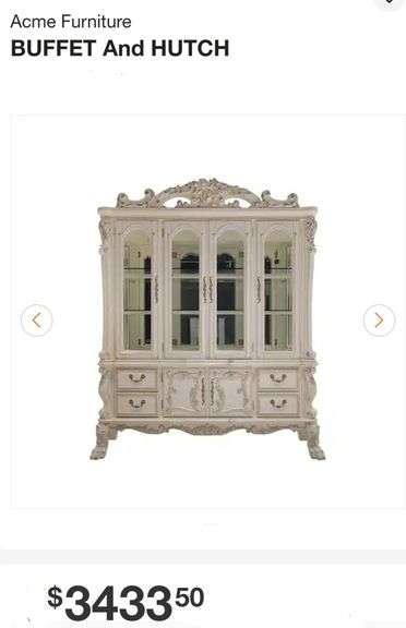 Acme Furniture BUFFET And HUTCH - Lexington Online Auction