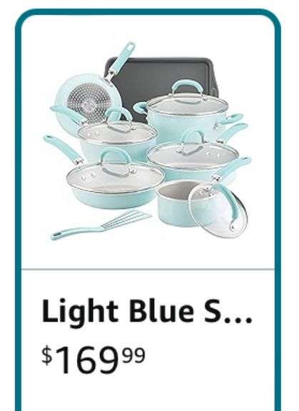 Rachael Ray Create Delicious Nonstick Cookware Pots and Pans Set, 13 ...