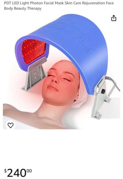 PDT LED 3 in 1 Light Photon Facial Mask Skin Care Rejuvenation Face ...